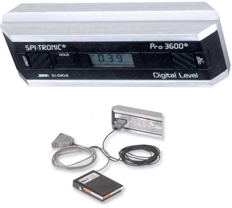 SPI 31-040-9 Pro 3600 Digital Level Protractor with SPC Output ...